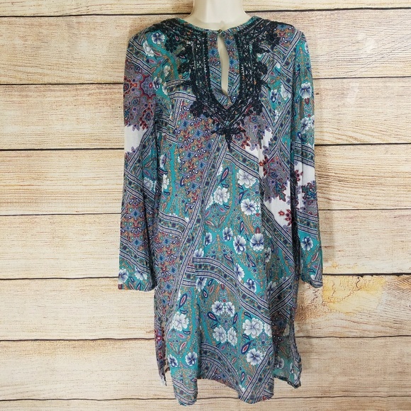 Zara | Dresses | Zara Basic Floral Tunic Dress | Poshmark